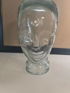Other | Clear Glass Mannequin Head Display | Poshmark
